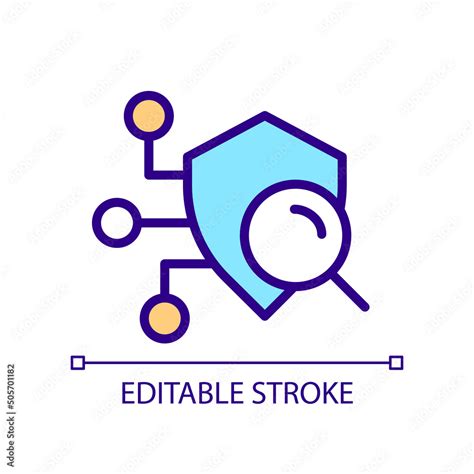 Security Scan Pixel Perfect Rgb Color Icon Detecting System Weaknesses Searching