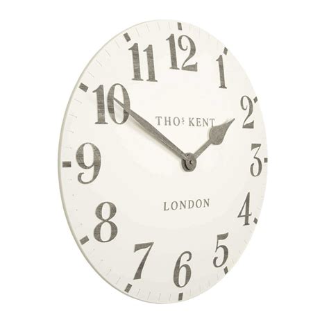Thomas Kent Arabic Limestone Wall Clock 50cm20 Duck Barn Interiors