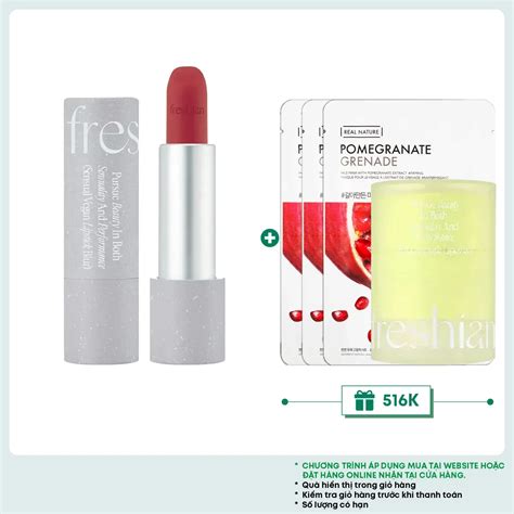 Son Thỏi Thuần Chay Freshian Sensual Vegan Lipstick Blur 33g