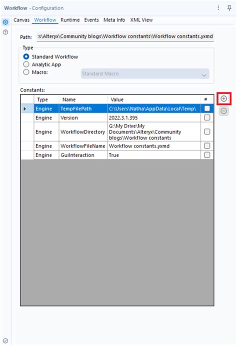 Leveraging User Defined Workflow Constants In Alteryx Designer — Databasyx