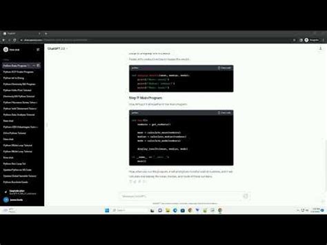 Write A Python Program To Find Mean Median Mode YouTube