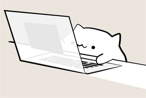 卡通猫敲键盘svg特效站长素材 跟版网