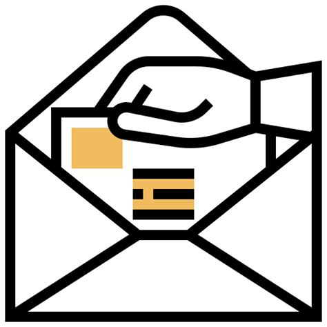 Envelope Meticulous Yellow Shadow Icon