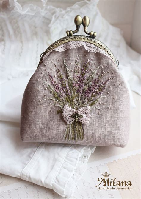 Винтажные тканевые кошельки с вышивкой