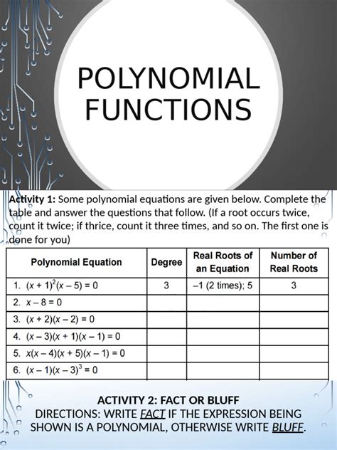 polynomial functions pdf