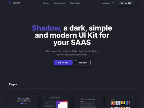 Shadow Tailwind Ui Kit By Wicked Templates Uihub