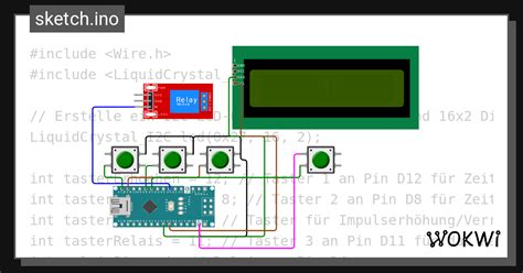 Punktschweissgerät Steuerung Wokwi ESP STM Arduino Simulator