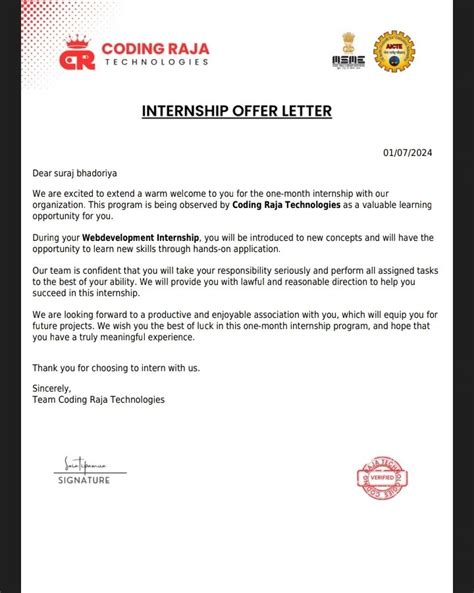 Suraj Bhadoriya On Linkedin Excited Webdev Coding Internship