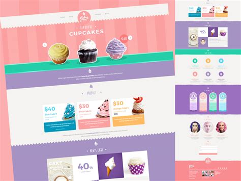 10 free cake shop html css website templates