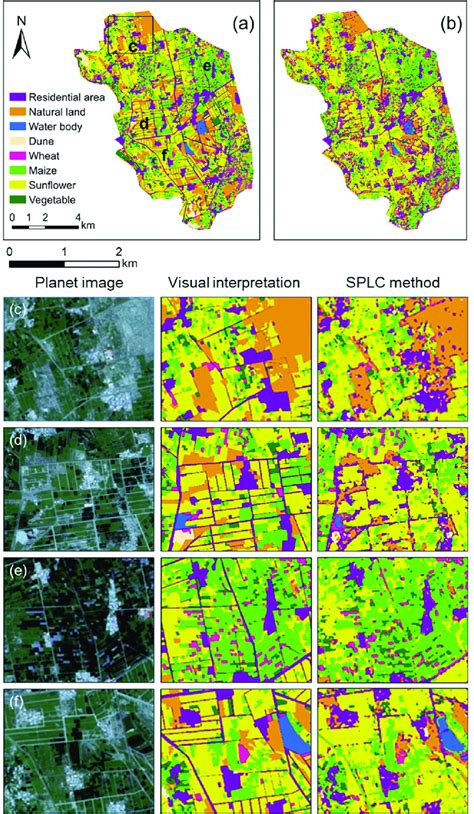 Land Cover Classification Maps For Jiyuan In 2021 A For Visual