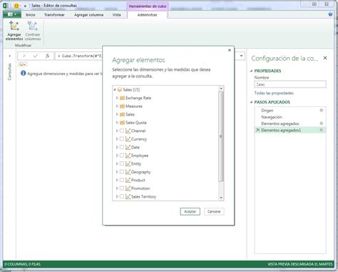 Microsoft Power Query Para Excel Obtener Datos Externos Desde Una Base De Datos De SQL Server