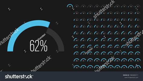 Semicircle Arc Percentage Progress Bar