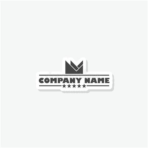 Company Name Logo Icon Sticker Stock Vector Illustration Of Vector Typography 273788154