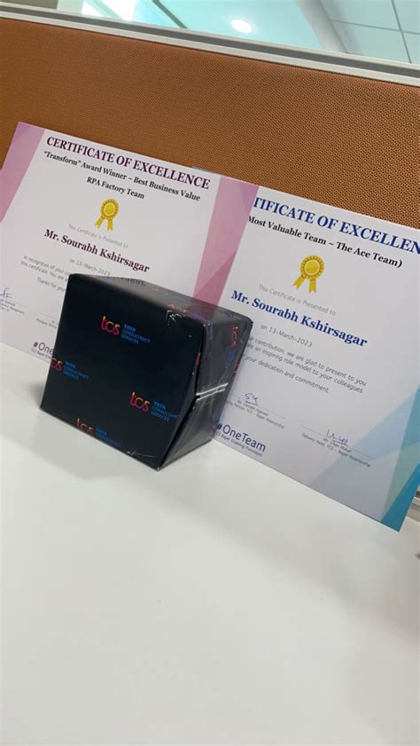 Sourabh Kshirsagar On Linkedin Tcs Tcser Uipathdeveloper Awards2023 Proudemployee 18