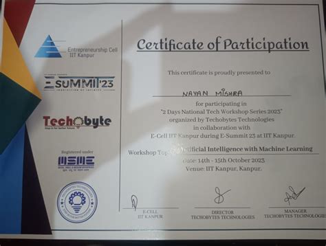 Workshop On Ai And Machine Learning By Techbyte Nayan Mishra Posted