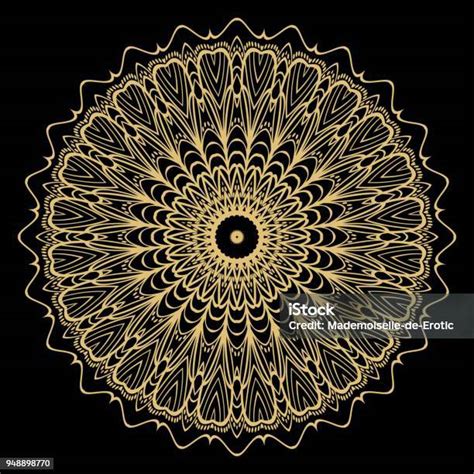 장식 만다라 꽃 장식입니다 패턴입니다 벡터입니다 부족 민족 아랍어 인도 모티브 패션 디자인 벽지 초대에 대 한 0명에 대한 스톡 벡터 아트 및 기타 이미지 Istock