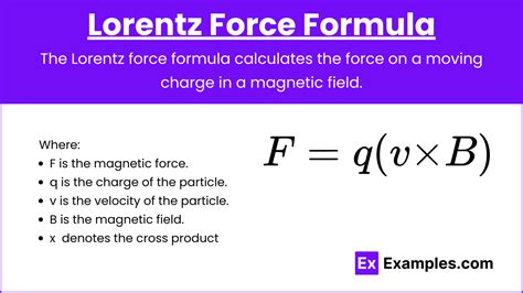 Magnetic Force Equation