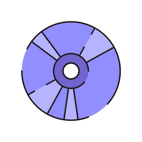 Compact Disk Generic Outline Color Icon Compact Disk Generic Outline Color Icon