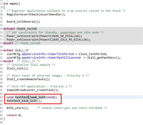 LAUNCHXL CC P How To Control GapAdv Enable In My Own Task In Example Simple Broadcaster