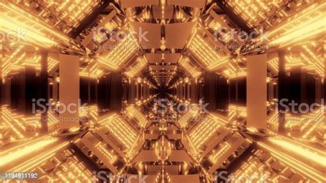 미래 공상 과학 터널 복도 멋진 반사와 끝없는 빛나는 조명 3d 일러스트 배경 벽지 0명에 대한 스톡 사진 및 기타 이미지 0명 3차원 형태 독일 Istock