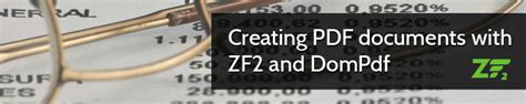 Creating Pdf Documents With Zf2 And Dompdf Ryrobbo