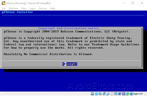 How To Install PfSense On VirtualBox AvoidErrors