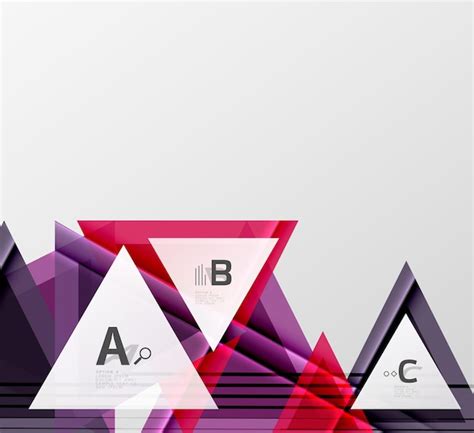 Premium Vector Modern Geometrical Triangle Abstract Background With Sample Text