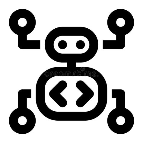 Botnet Bot Malware Outline Icon Stock Vector Illustration Of Botnet