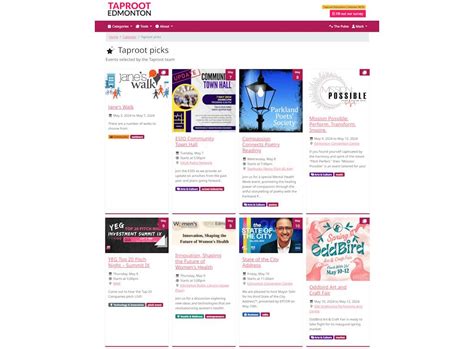 Taproot Edmonton On Linkedin The Taproot Edmonton Calendar Will