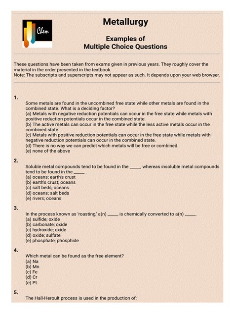 Sample Questions Chapter 22 Pdf Chemistry Oxide