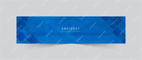 Premium Vector Blue Abstract Background Linkedin Header Design Template