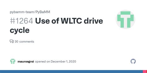 use of wltc drive cycle · issue 1264 · pybamm team pybamm · github