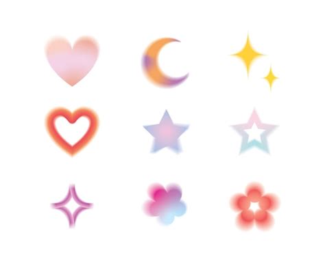 premium vector abstract blurred gradient shapes