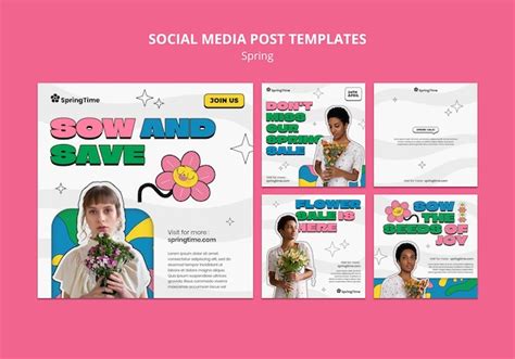 Spring Template Design Free Psd