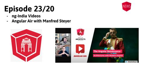 Episode 23 20 Ng India Angular Air With Manfred Steyer By Ng News Ng News Jun 2023 Medium