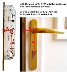 Backset Measurement UPVC Hardware
