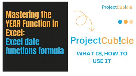 Mastering The YEAR Function In Excel Excel Date Functions Formula