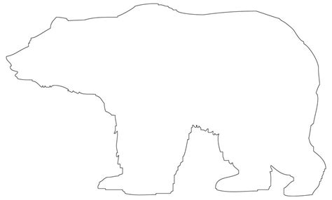 Drawing Of Brown Bear Black And White Bear