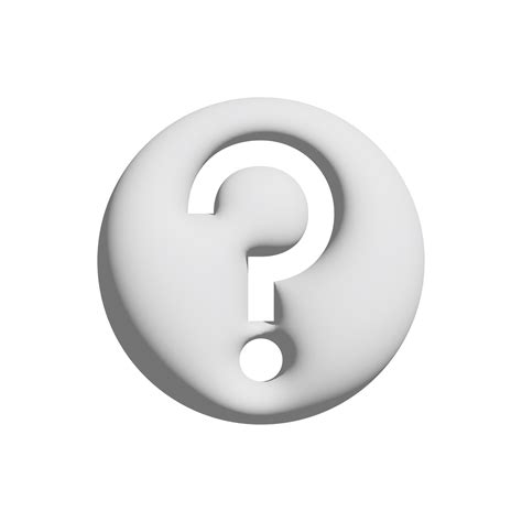 Question Icon 3d Design For Application And Website Presentation