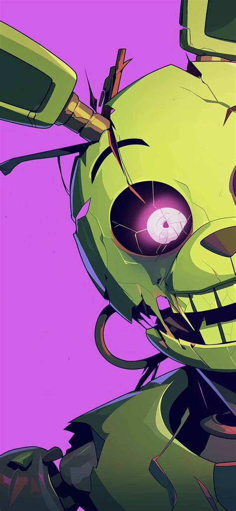 Springtrap Haunting Dual Face Matching Wallpapers Hd Wallpaper