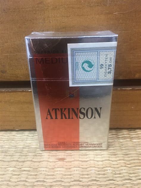 Atkinson Medium Superior Blend Cigarette Hard Pack Danlys Vintage