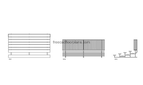Parametric Bleachers Free Cad Drawings
