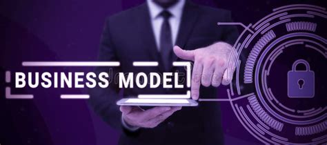 Text Caption Presenting Business Model Internet Concept Model Showing How A Company Operates To