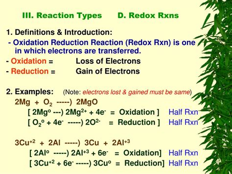 Ppt Chapter 4 Chemical Reactions Powerpoint Presentation Free