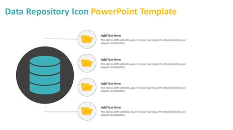 Data Repository Icon Powerpoint Template Ppt Templates