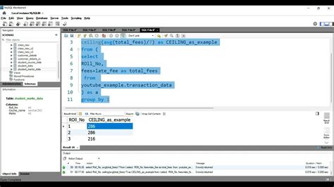 Sql Numeric Function Ceiling How To Get Smallest Integer Value That