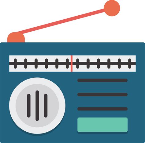 Radio Flat Icon Vector Art At Vecteezy