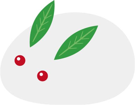雪ウサギのイラスト