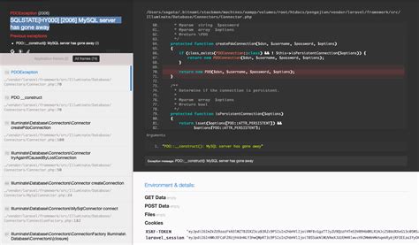 Php Laravel Sqlstate Hy000 2006 Mysql Server Has Gone Away
