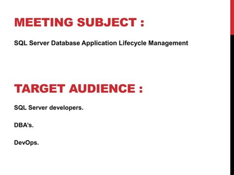 SQL Server DevOps Jumpstart PPT